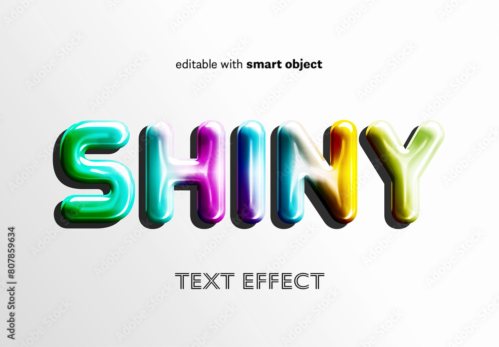 Shiny Text Effect Stock Template | Adobe Stock