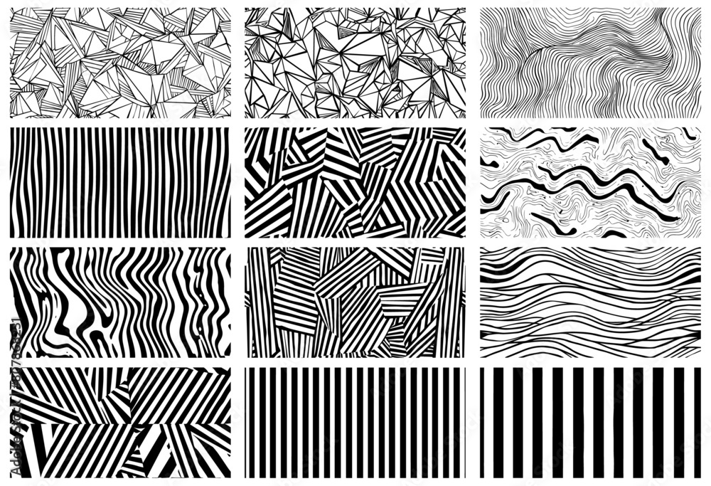 black seamless pattern, vector decoration isolated overlay monchrome ...