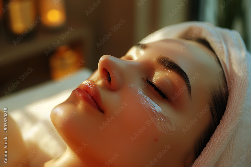 Indulge in a luxurious skincare spa experience, featuring serene ...