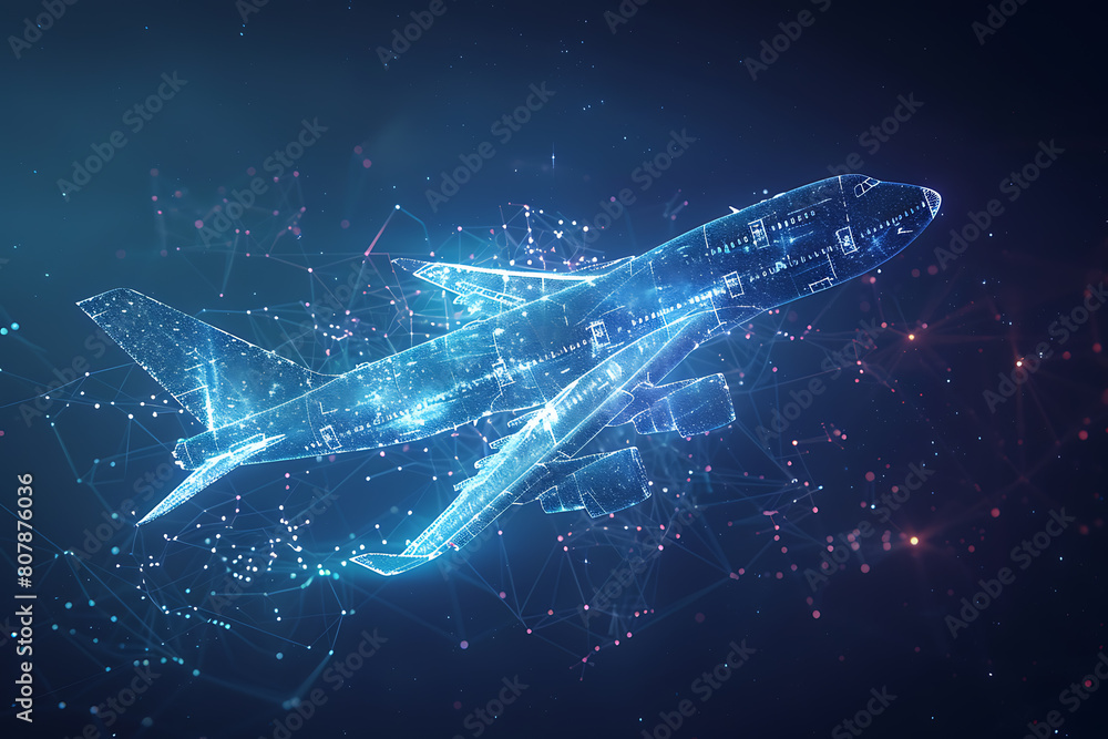 Experience a mesmerizing wireframe visualization against a radiant ...