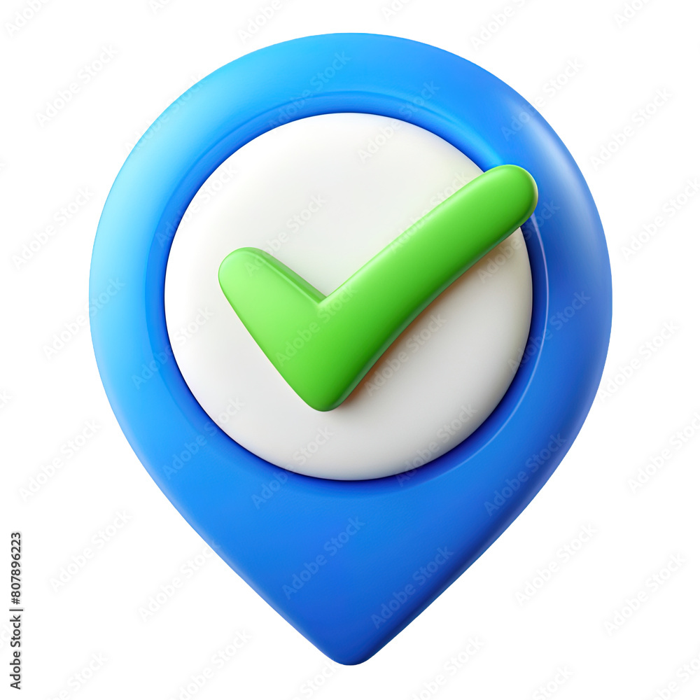 Check in, GPS, isolated on white or transparent background, 3D style ...