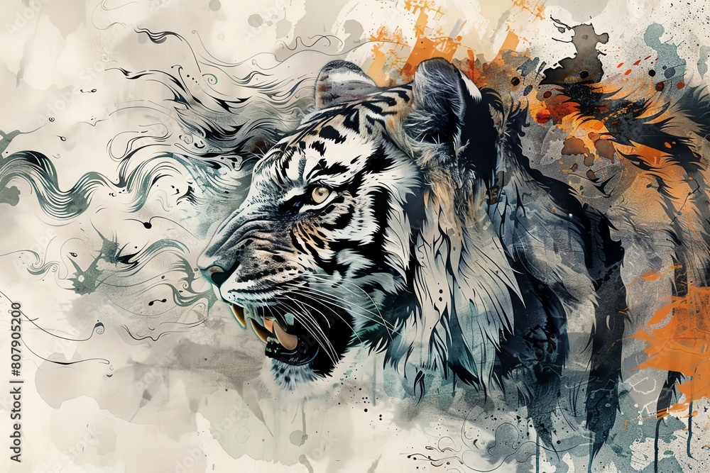 Merge the worlds of horror and wildlife photography as a wild animal ...