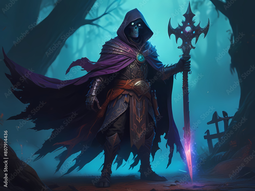 anime, dead, the death, skull, power, villain, halloween, man ...