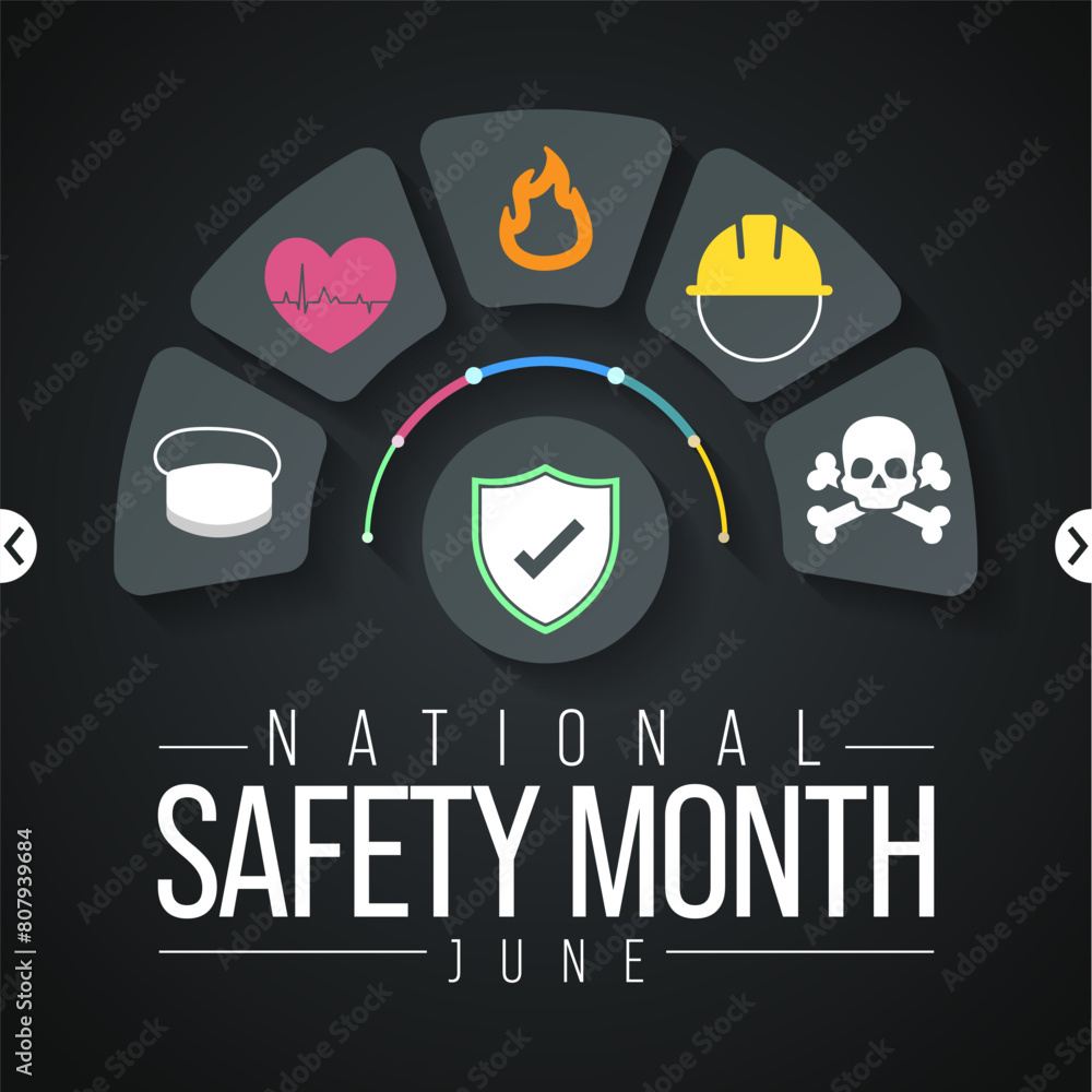 National safety month is celebrated every year in June to remind us the ...