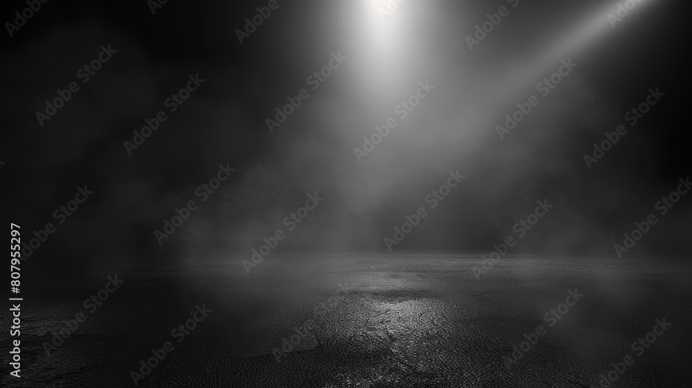 The dark stage shows, dark background, an empty dark scene, neon light ...