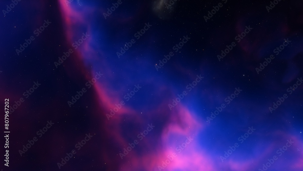 red-violet nebula in outer space, horsehead nebula, unusual colorful ...