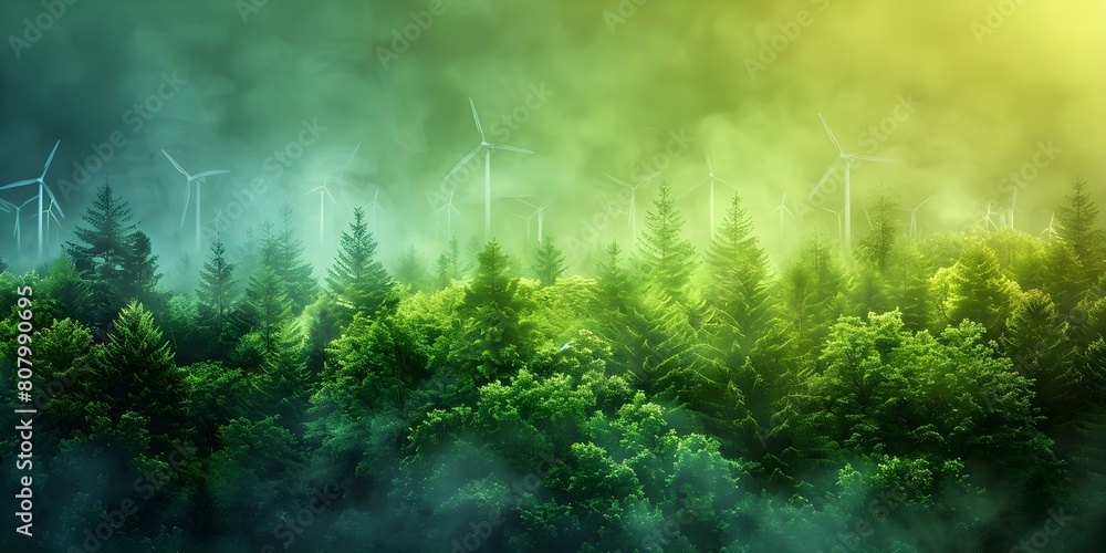 Renewable Energy Grid Fueled by Solar, Wind, and Hydro Sources. Concept ...