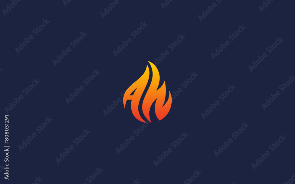 letter aw with fire logo icon design vector design template inspiration ...