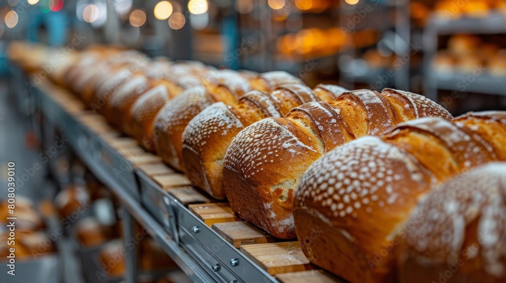Automated yet meaningful, the process of moving freshly-baked bread ...