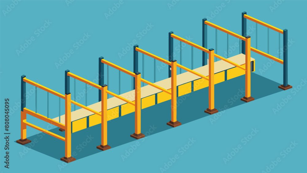 Creating a series of portable metal guardrails to ensure worker safety ...