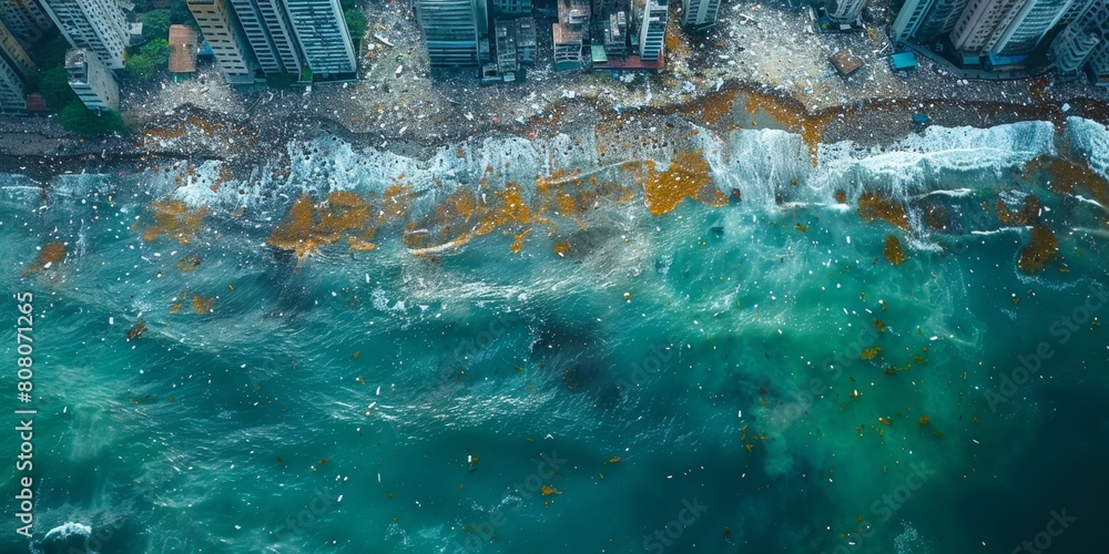 Seawater pollution, serious ocean pollution, marine garbage, World ...