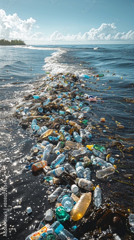 Seawater pollution, serious ocean pollution, marine garbage, World ...