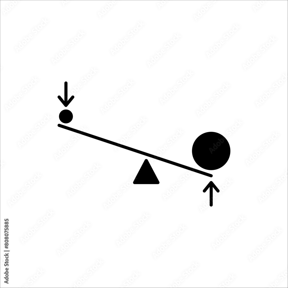 Leverage icon. leverage vector illustration for web design isolated on white background Stock ...