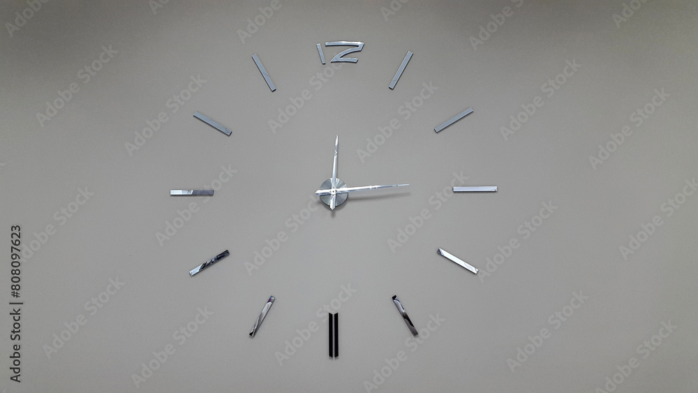 Clock face. The dial on the clock. Wall clock with arrows Stock Photo ...