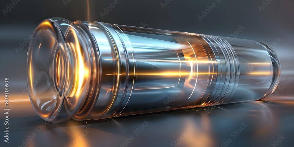 Eco-Friendly Lithium: A D Rendering. Concept Lithium Mining, Green ...