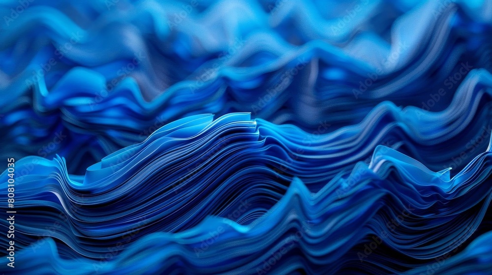 Layers of thin blue lines creating a sense of depth and precision Stock ...