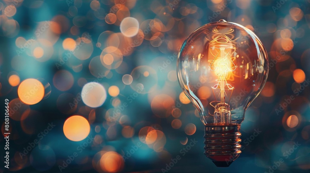 Light bulb concept representing innovative ideas and solutions Stock ...