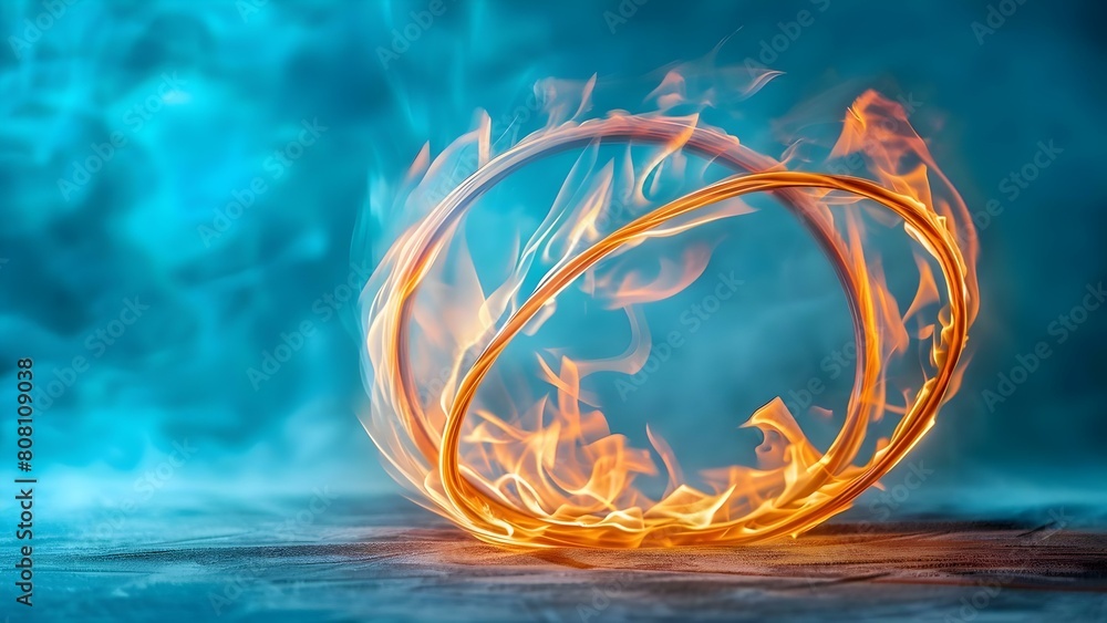 The Symbolic Representation of a Fiery Hula Hoop Nearly Tipping Over in ...