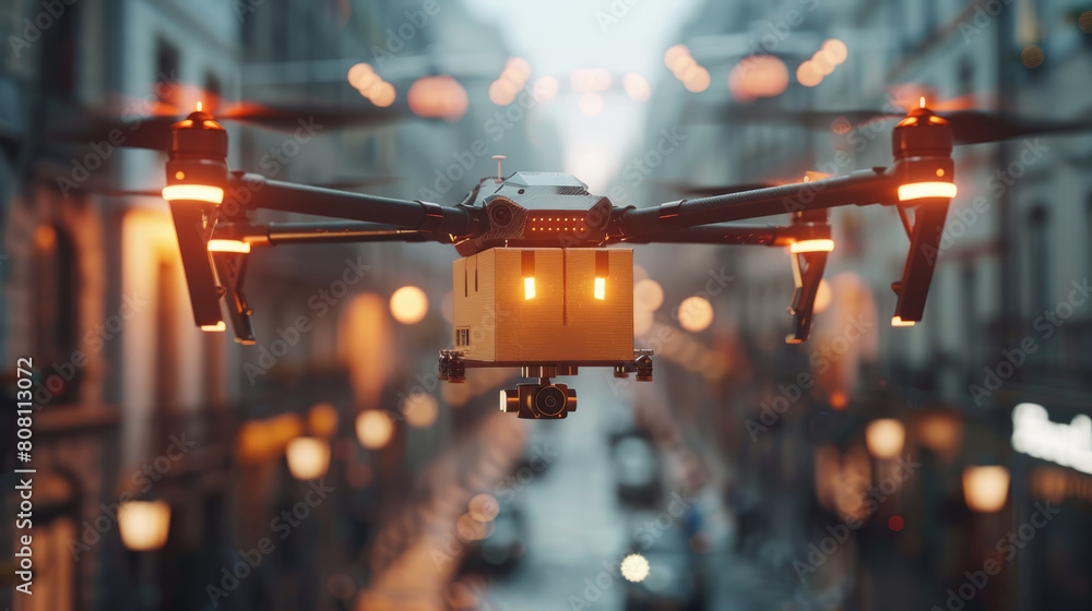 drone delivery systems, utilizing robotic drones to deliver packages ...