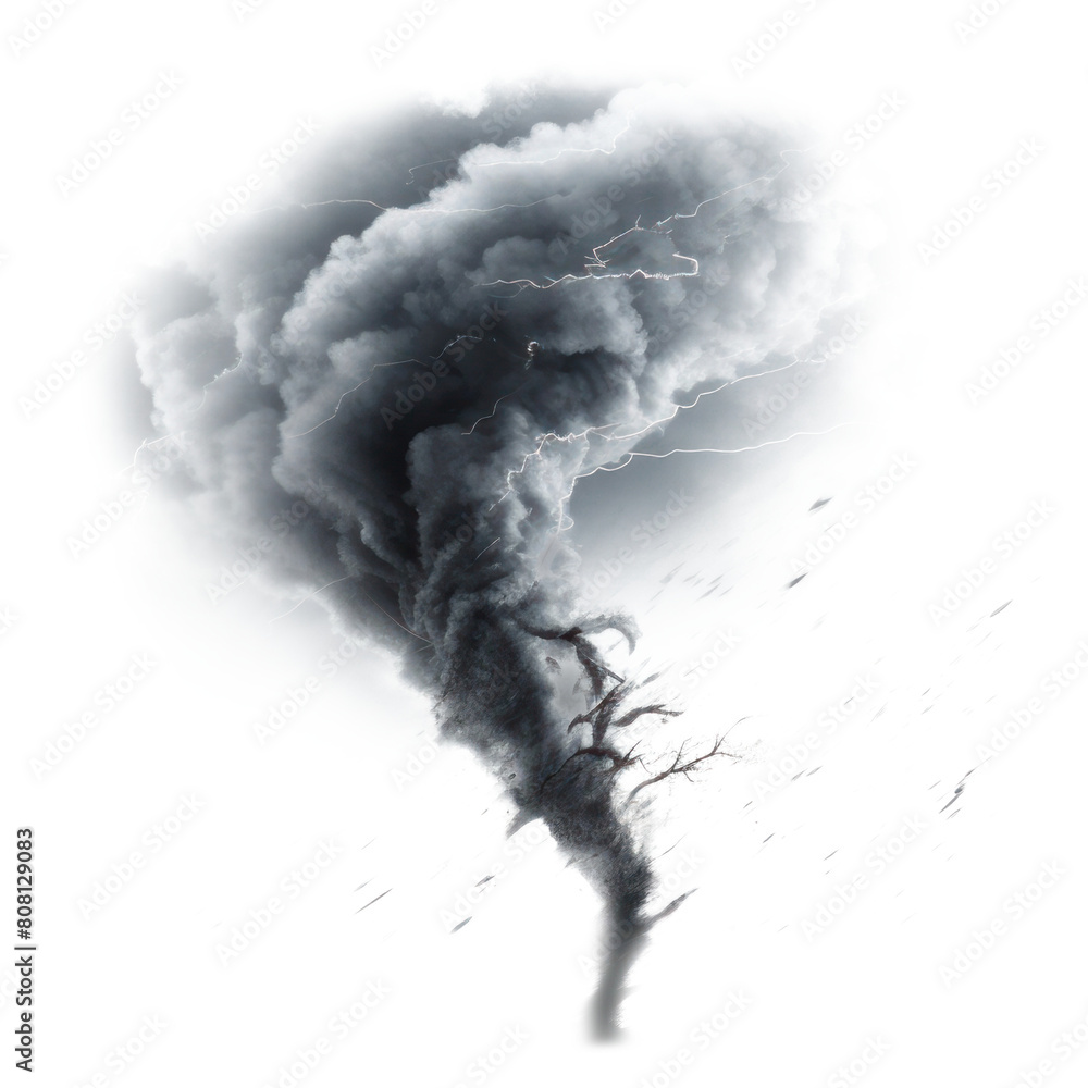 Tornado effect png, transparent background Stock Photo | Adobe Stock