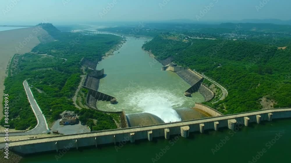 TARBELA DAM, The dam is at a narrow spot in the Indus River valley ...