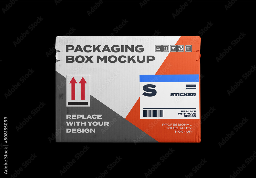 Box Pack Package Identity Branding Texture Paper Cardboard Delivery ...