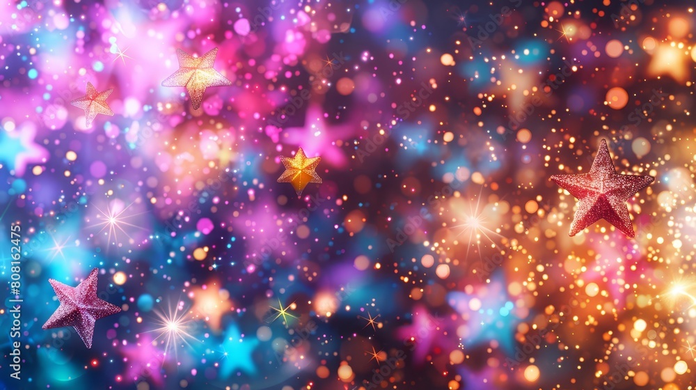 A multitude of stars populating the night sky, with an abundant ...