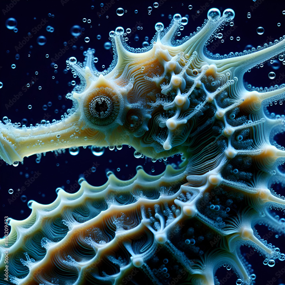 Every detail, from the delicate patterns on a seahorse to the texture ...