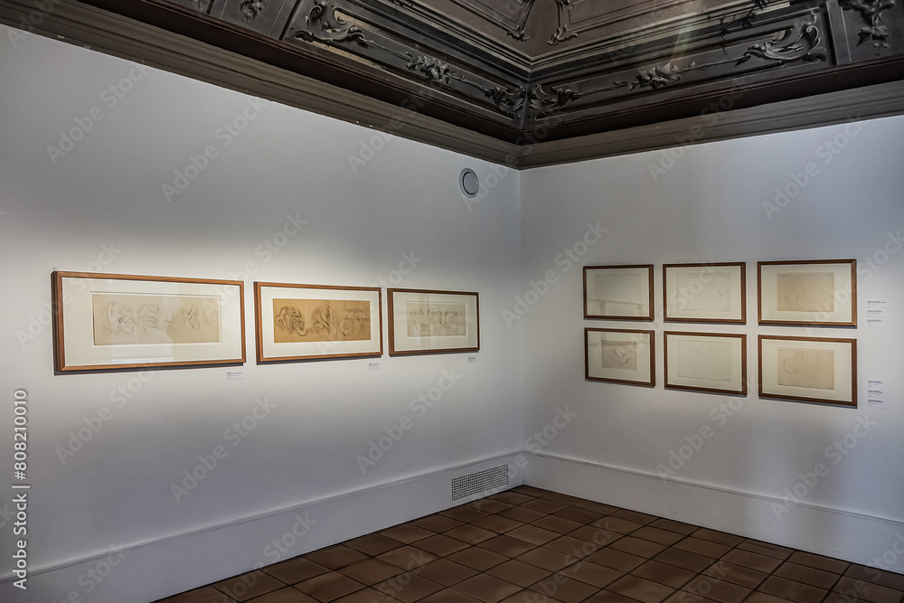 Interior of Matisse Museum (Musee Matisse), world-renowned French ...