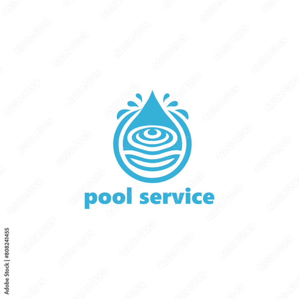 Swimming pool service swimming pool logo aqua logo design vector pool ...
