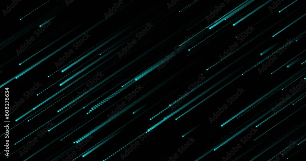 Speed falling of particles, diagonally moving from up to down. Abstract ...