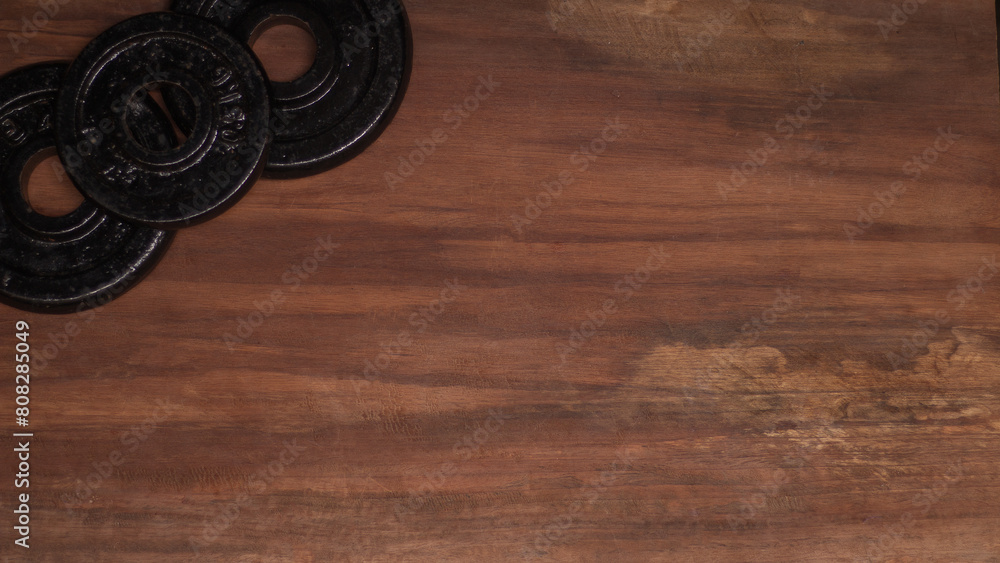 photography of dumbbell disc on color background, sports background ...