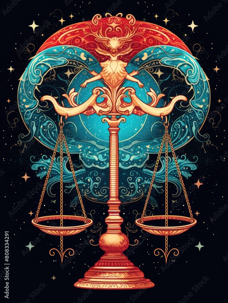 Zodiac Libra symbols, astrology, alchemy, magic, sorcery and fortune ...