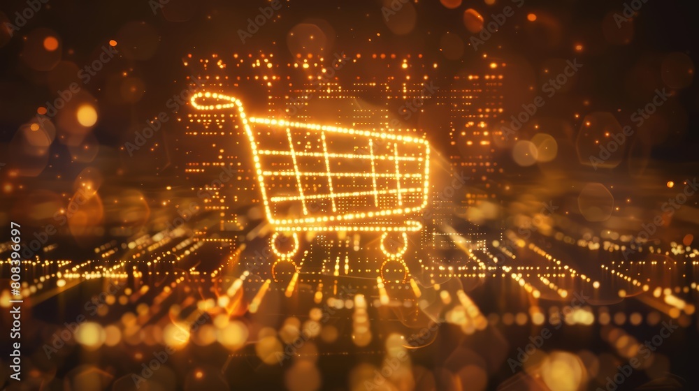 Show Gold Glow HUD icon of marketing, highlighting the golden ...