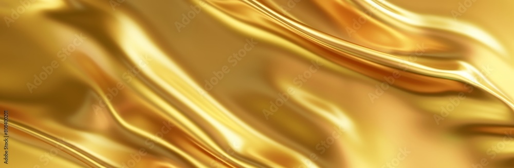 Luxurious And Opulent Golden Liquid Abstract Background With Seamless Metallic Wave Patterns And