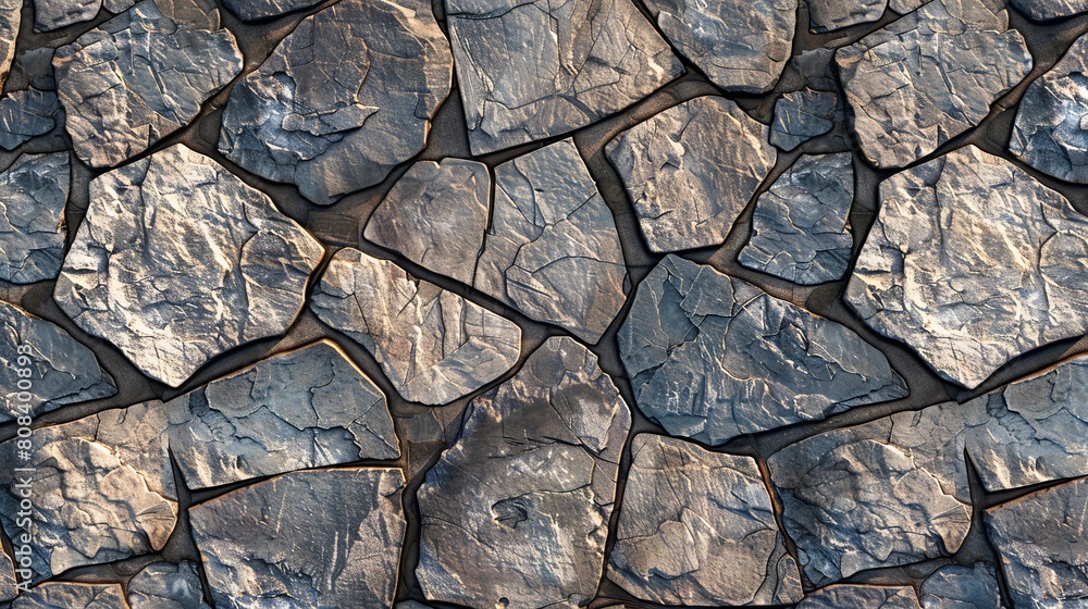 Seamless textures of flagstone paving in shades of grey and beige ...