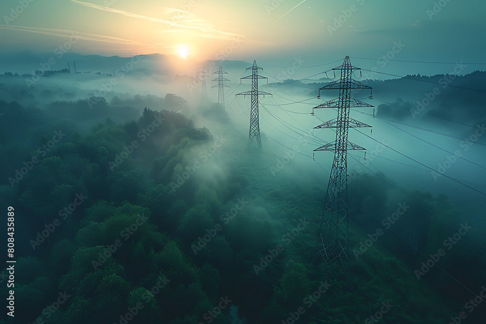 A striking visual of transmission lines against a dramatic sky ...