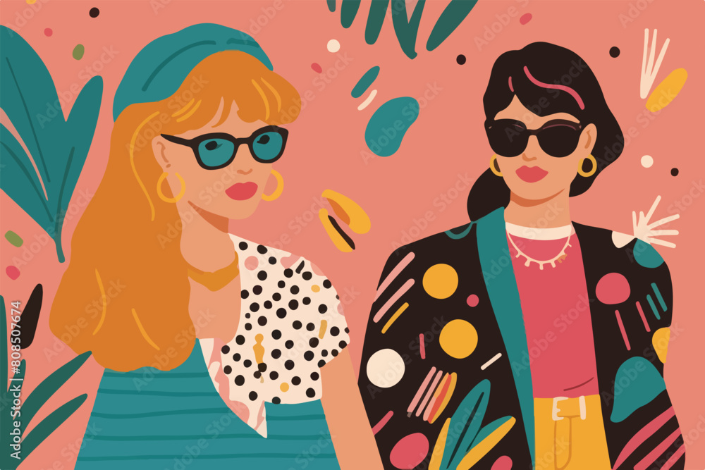 Vivid Retro Revival - Embracing the Electrifying 80s Fashion Era with ...