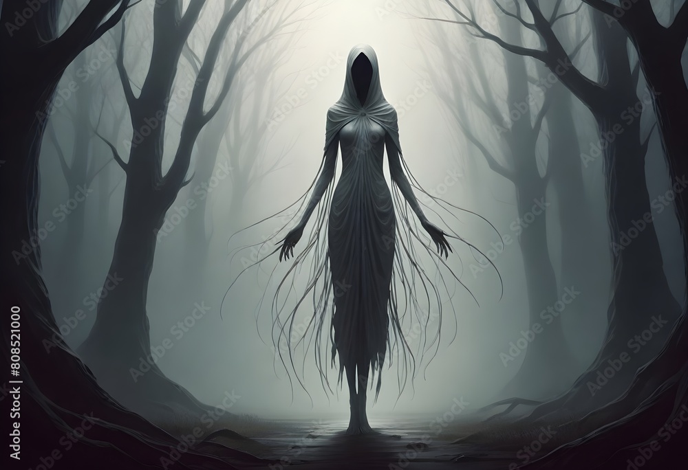 Fantasy design a terrifying entity with elongated (1) Stock ...