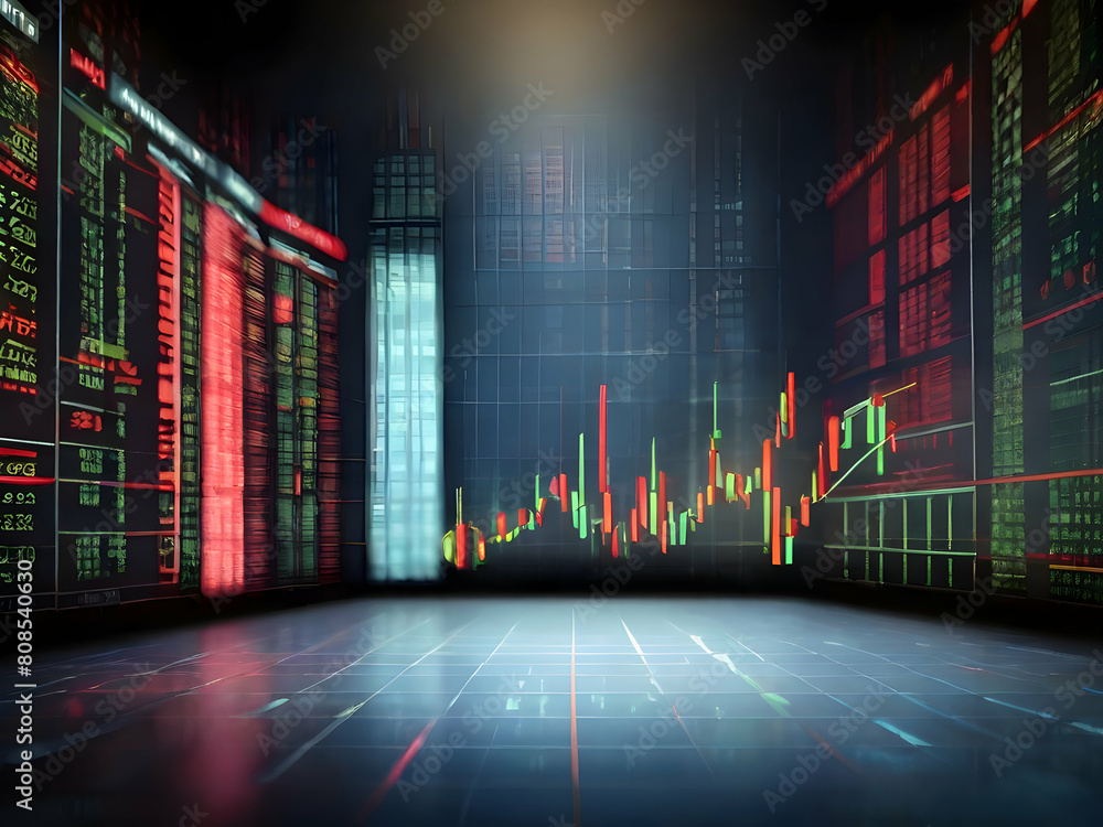 binary code on red wall graph, business, wave, chart, heart, sound ...