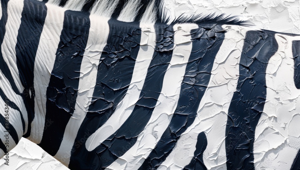 Explore the minimalist allure of a zebra's stripes in close-up, their ...