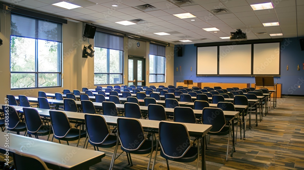 Corporate Training Room: A spacious training room or classroom setup ...