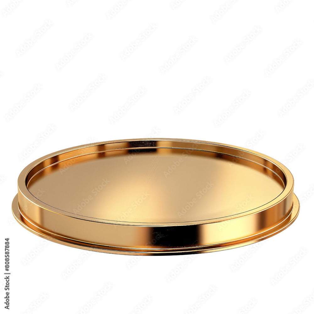 Classic gold metal lid isolated on transparent background, ideal for ...
