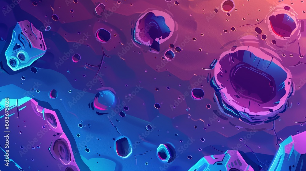 Modern alien planet texture with craters on lunar surface to match game ...