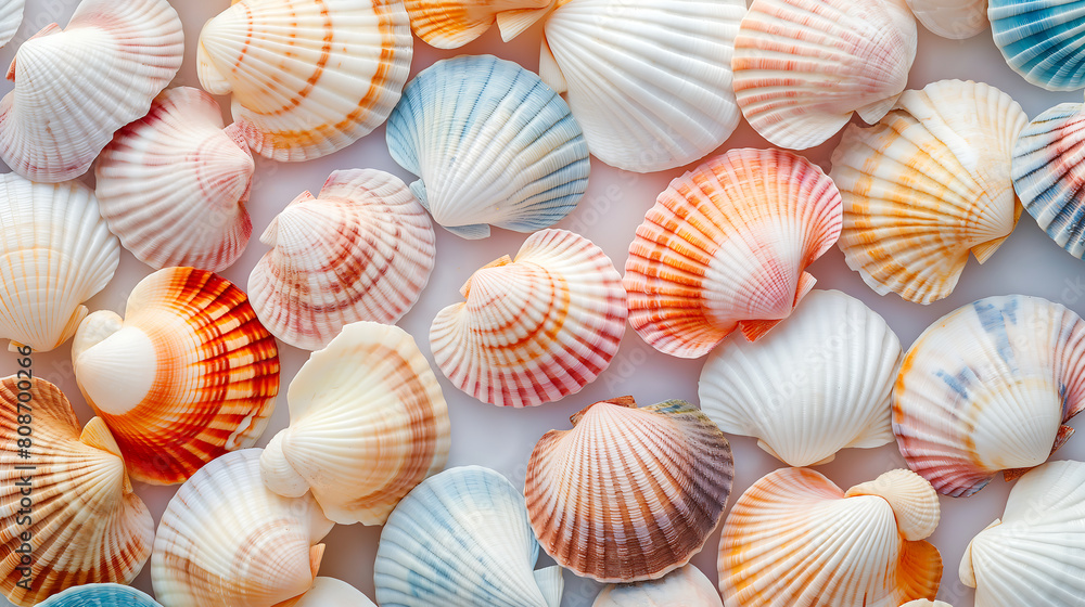 Various beautiful pastel coloured clamshell. Gorgeous pastel colors ...