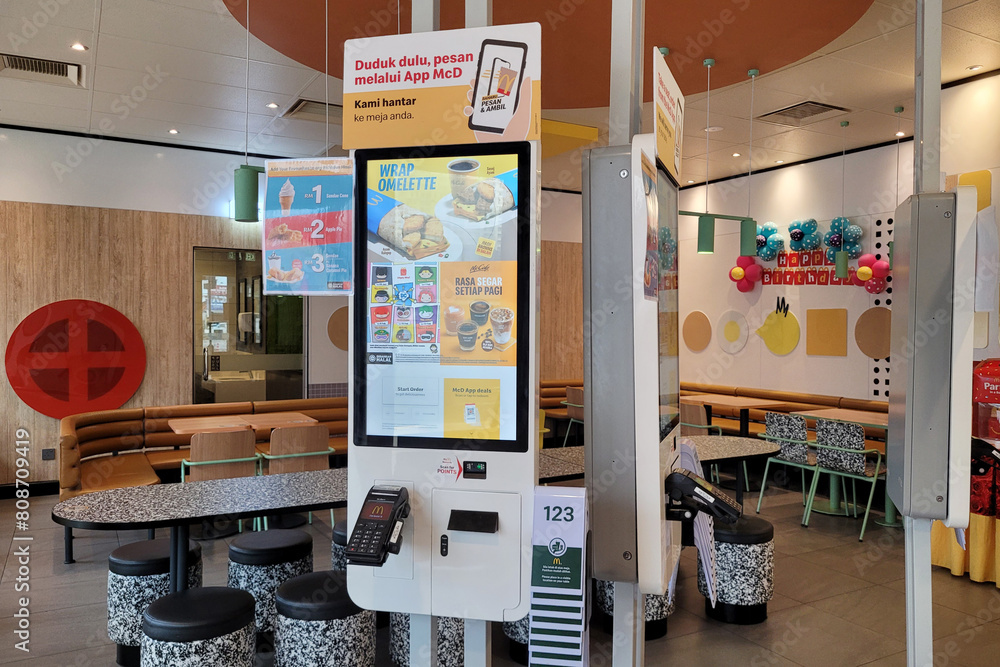 Kuala Lumpur, Malaysia - 17 Feb 2024: Self-ordering Kiosk at Jollibee ...