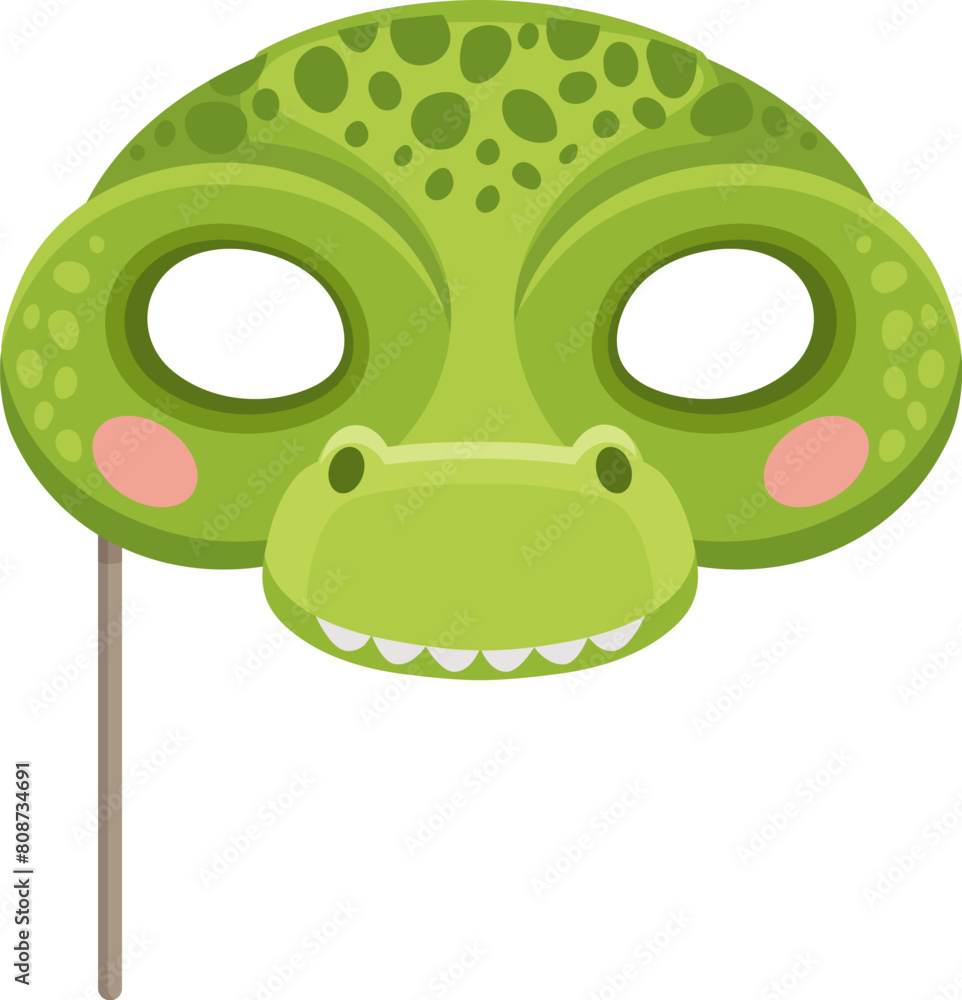 Crocodile cartoon mask for carnival or birthday party masquerade ...