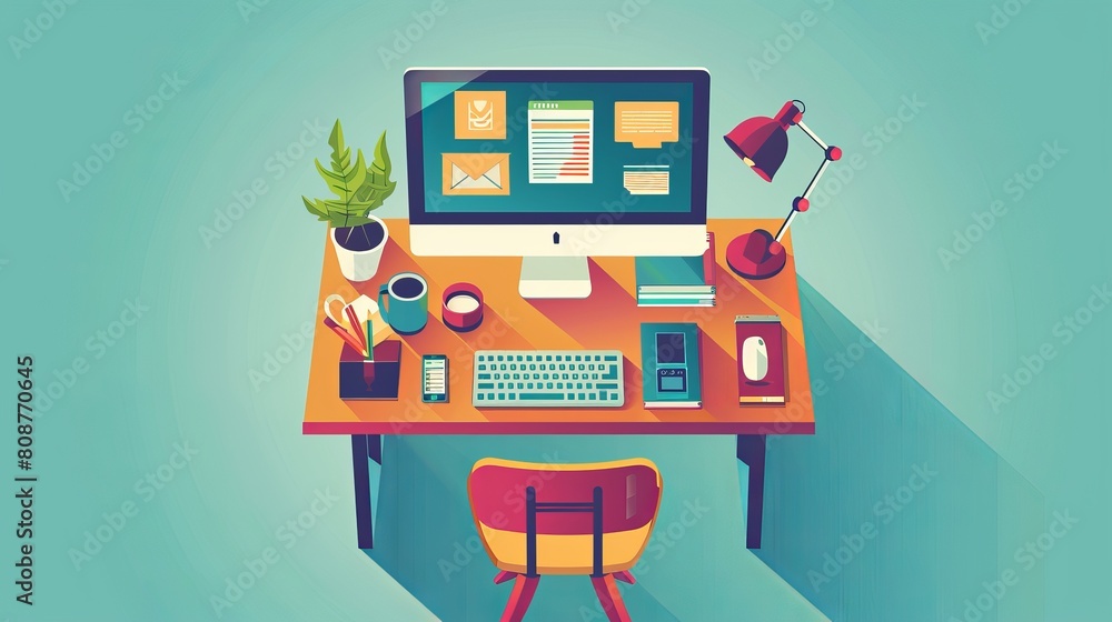 For A Web Design Service Concept Illustration You Might Want To Create An Image That