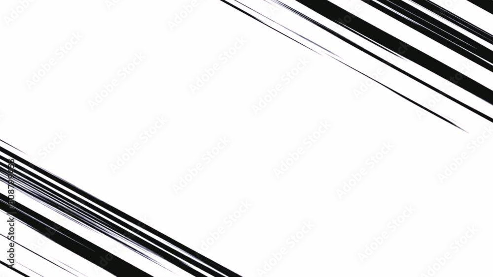 Diagonal speed lines moving on white background. speed line tilt action ...