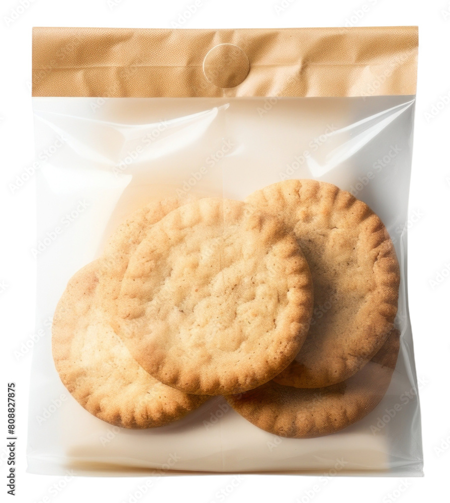 PNG Cookie packaging paper bag mockup food white background ...